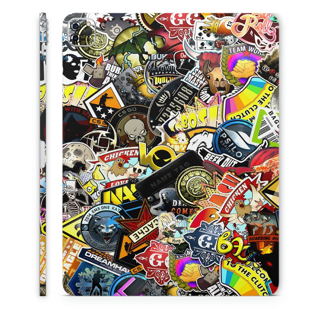 Seek Out Sticker Bomb Tablet Skin Wrap - Elevate Your Tablet's Look ...
