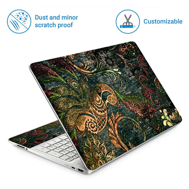 Full Panel Laptop Skin - Antique Peacock Feather – SkinsLegend