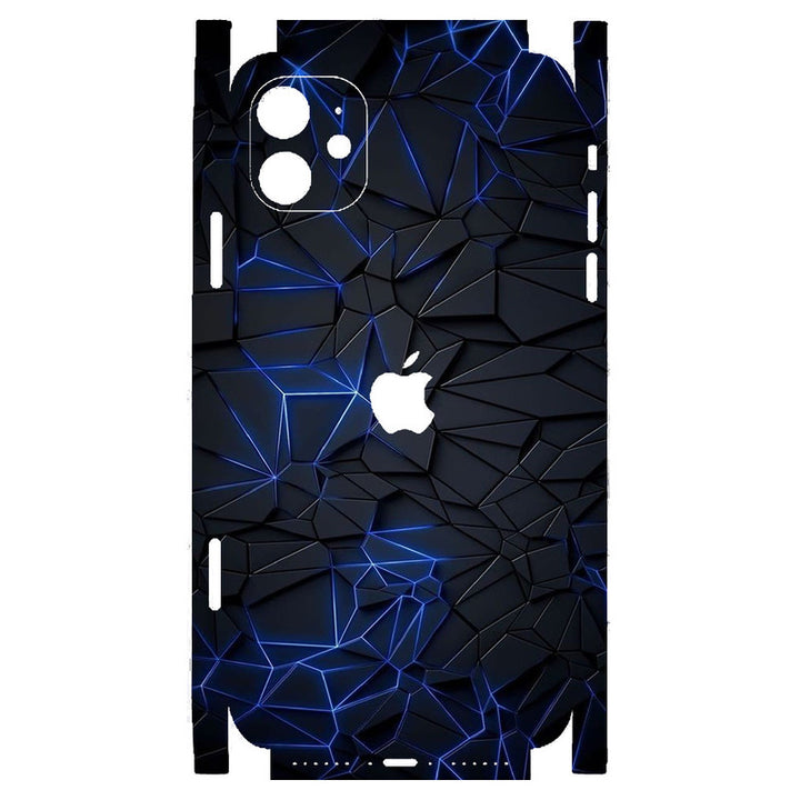 3D Embossed Skin Wrap for Apple iPhone - Blue Destroying – SkinsLegend
