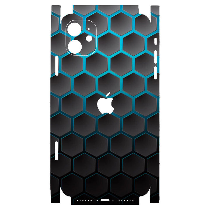 Apple iPhone Skin Wrap - Cyan Neon Pentagon – SkinsLegend