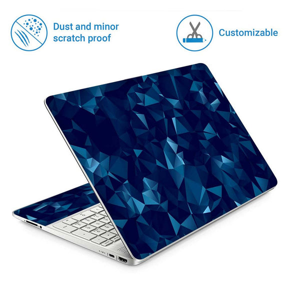 Full Panel Laptop Skin - Blue Geometry – SkinsLegend