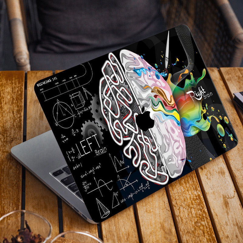 Laptop Skin for Apple MacBook - Brain Black Design – SkinsLegend