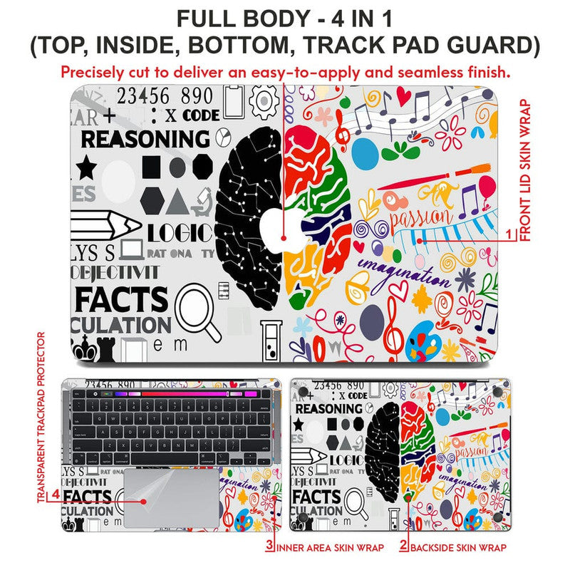 Laptop Skin for Apple MacBook - Brain Reasoning – SkinsLegend