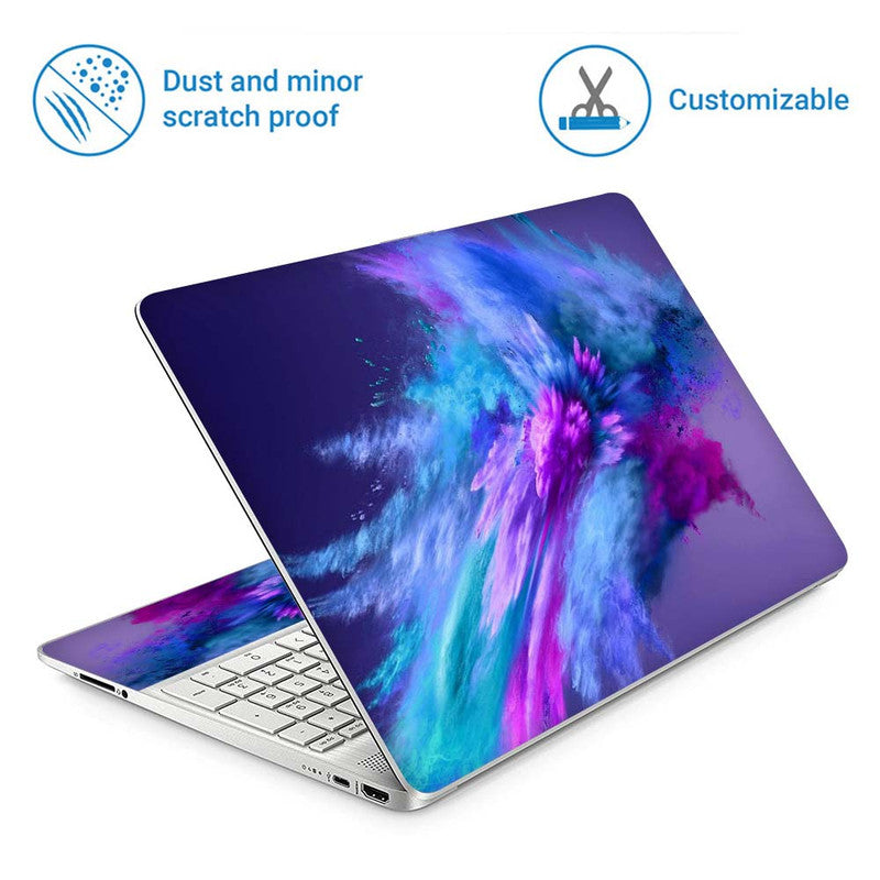 Full Panel Laptop Skin - Color Powder Spray Abstract – SkinsLegend
