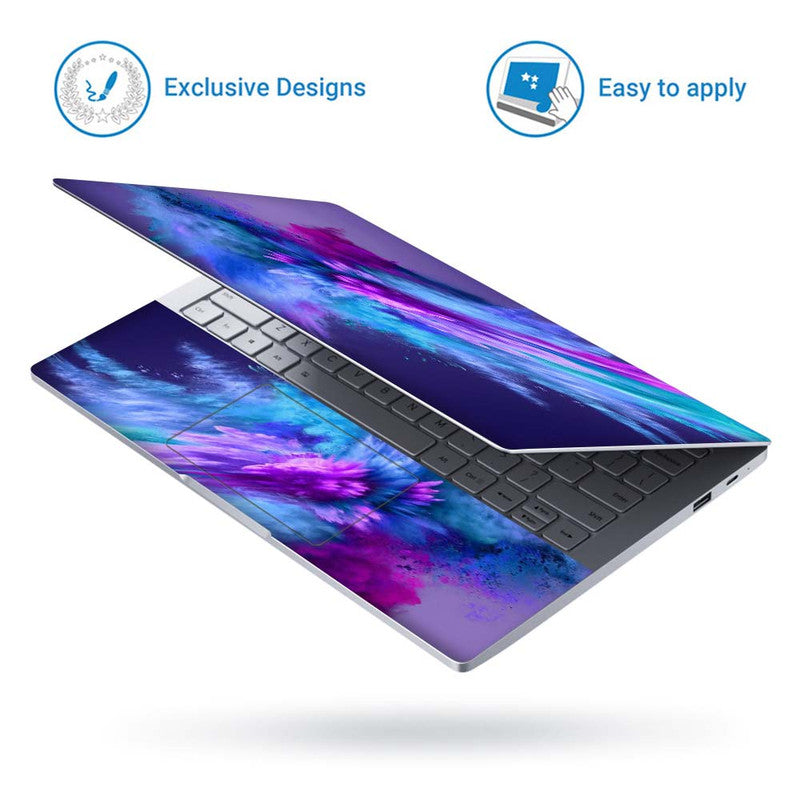 Full Panel Laptop Skin - Color Powder Spray Abstract – SkinsLegend