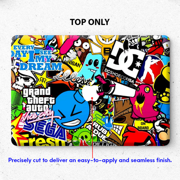 Laptop Skin for Apple MacBook - DC Sticker Bomb – SkinsLegend