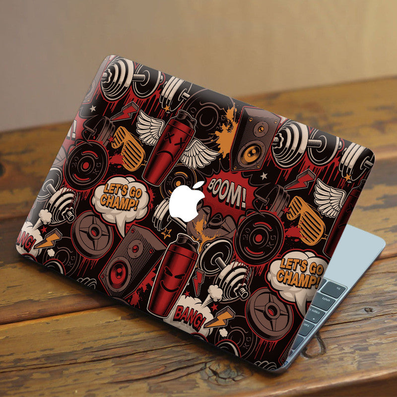 Laptop Skin for Apple MacBook - Gym in Graffiti Style – SkinsLegend
