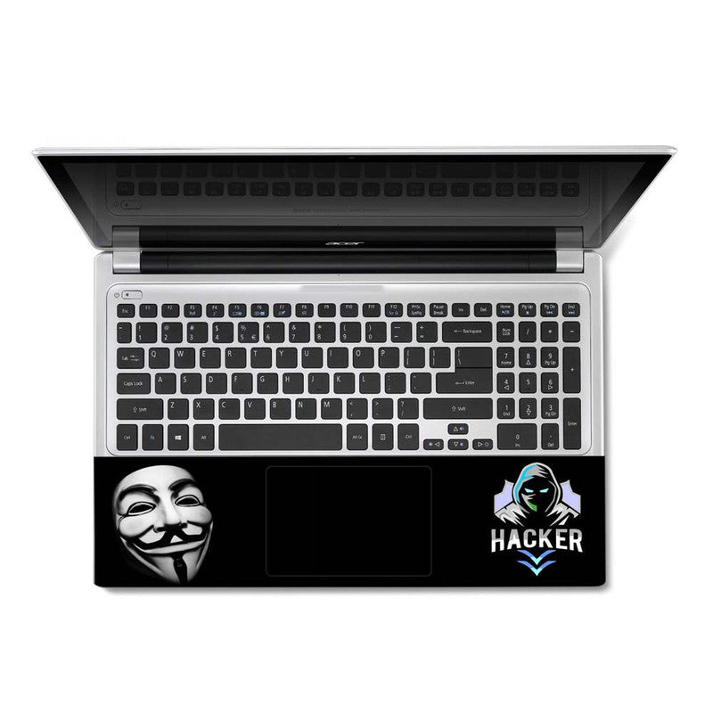 Full Panel Laptop Skin - Hacker Anonymous Multi Logo Smile Face ...