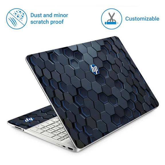 Full Panel Laptop Skin - Hp Hexagon 3D Shape – SkinsLegend