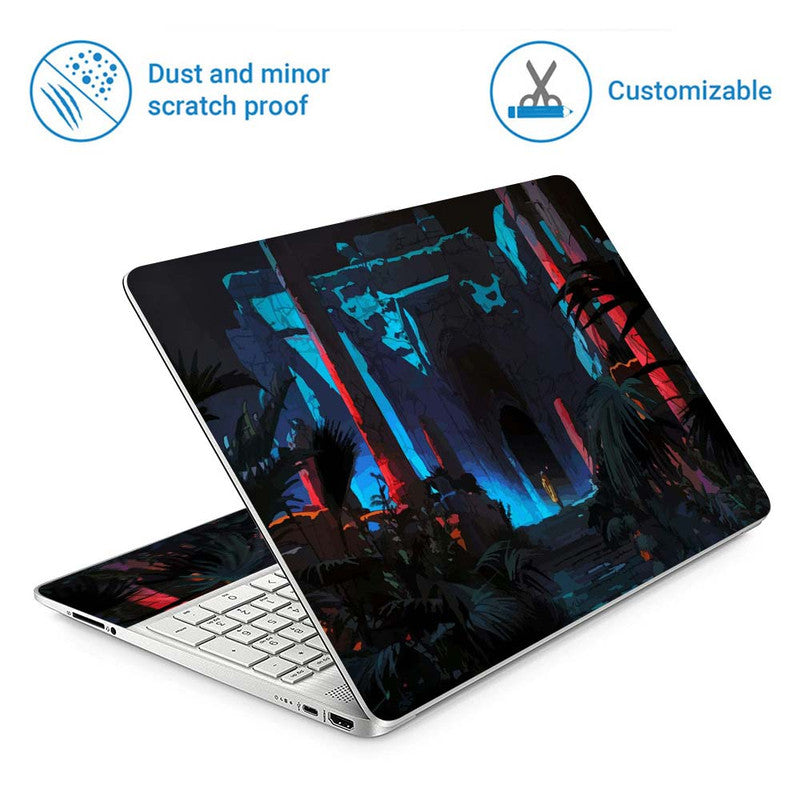 Full Panel Laptop Skin - Jungle Temple Art – SkinsLegend