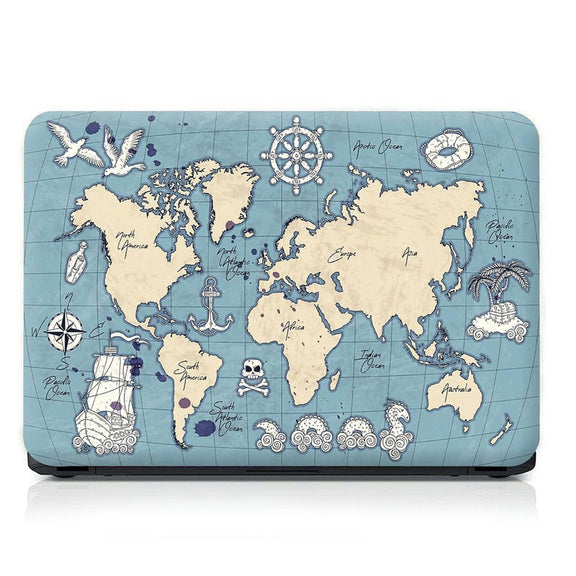 Laptop Skin - Hand Drawn Vintage World Map – SkinsLegend