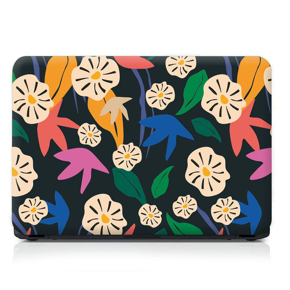 Laptop Skin - Colourful Floral On Black for 15.6 inch Laptop – SkinsLegend