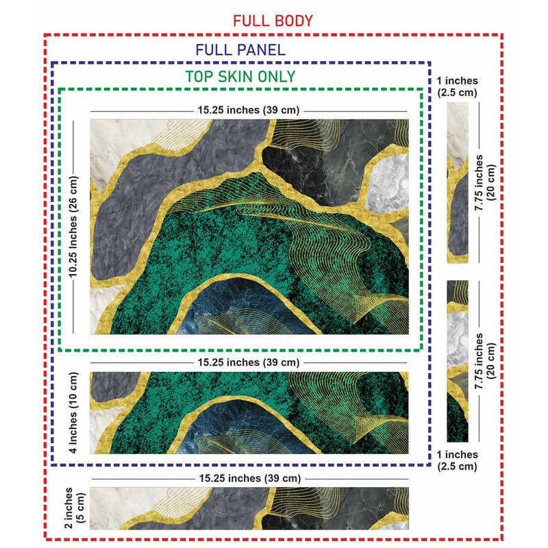 Laptop Skin - Golden Highlighter On Grey Rock for 15.6 inch Laptop ...