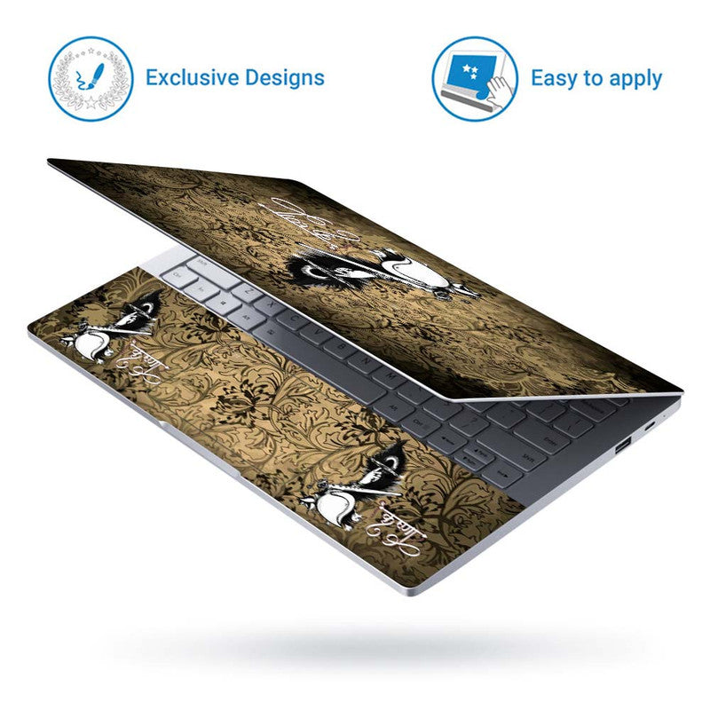 Full Panel Laptop Skin - Lord Krishna Flute Feather – SkinsLegend