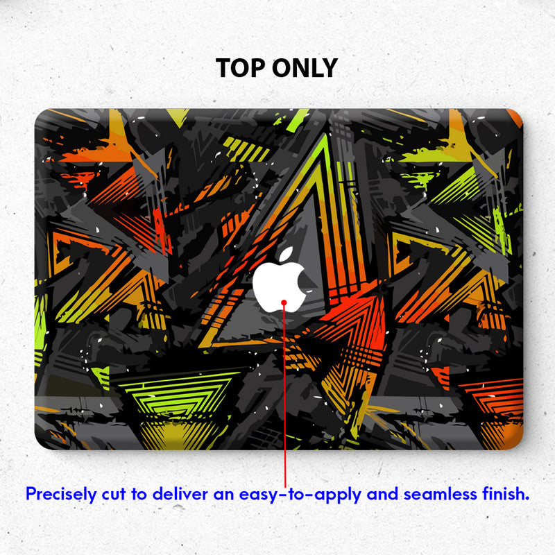 Laptop Skin for Apple MacBook - Neon Graffiti Triangle – SkinsLegend
