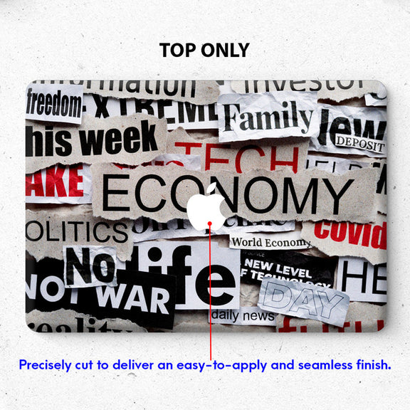 Laptop Skin for Apple MacBook - Newspaper Design – SkinsLegend