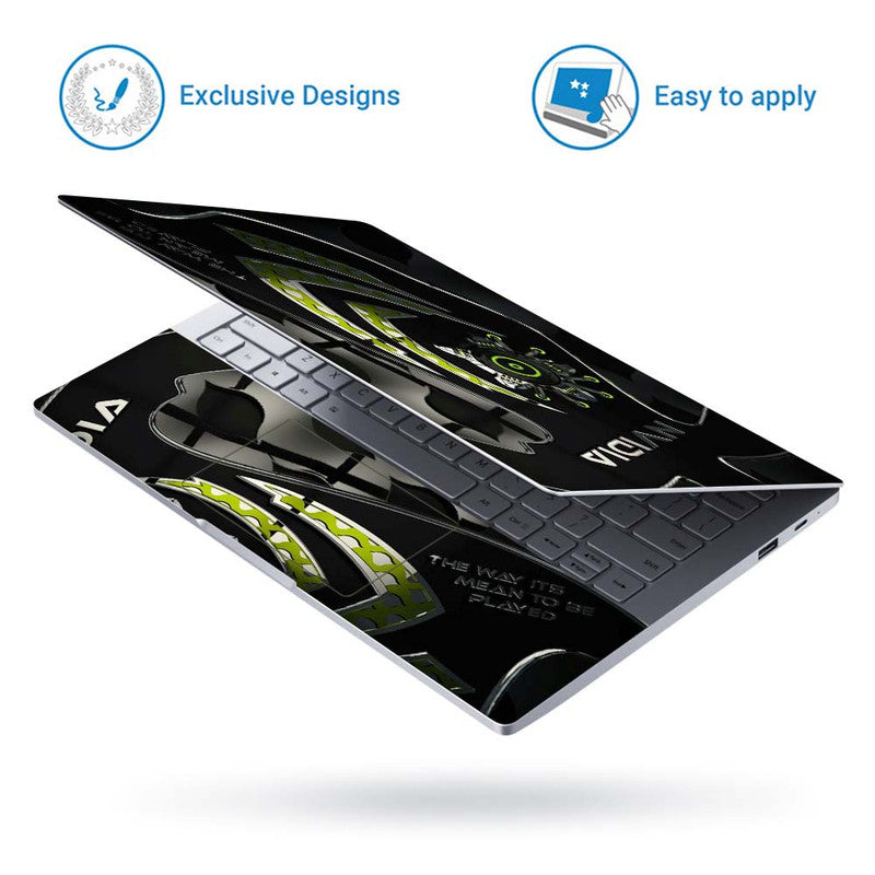Full Panel Laptop Skin - Nvidia Gear Black – SkinsLegend