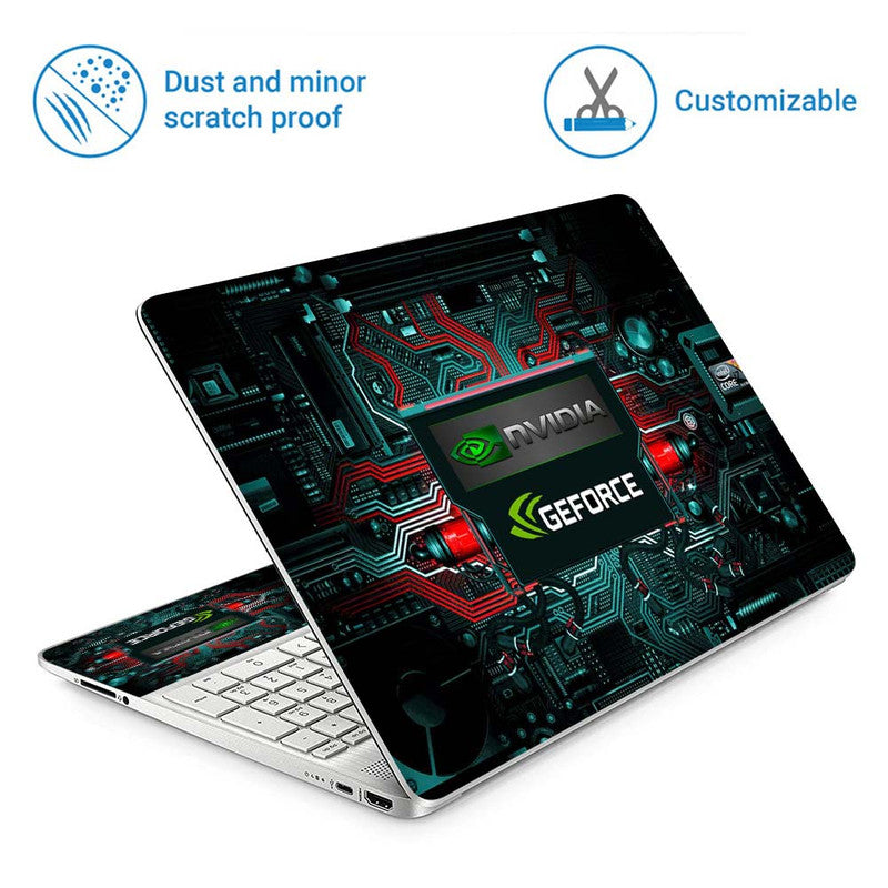 Full Panel Laptop Skin - Nvidia Geforce Circuit – SkinsLegend