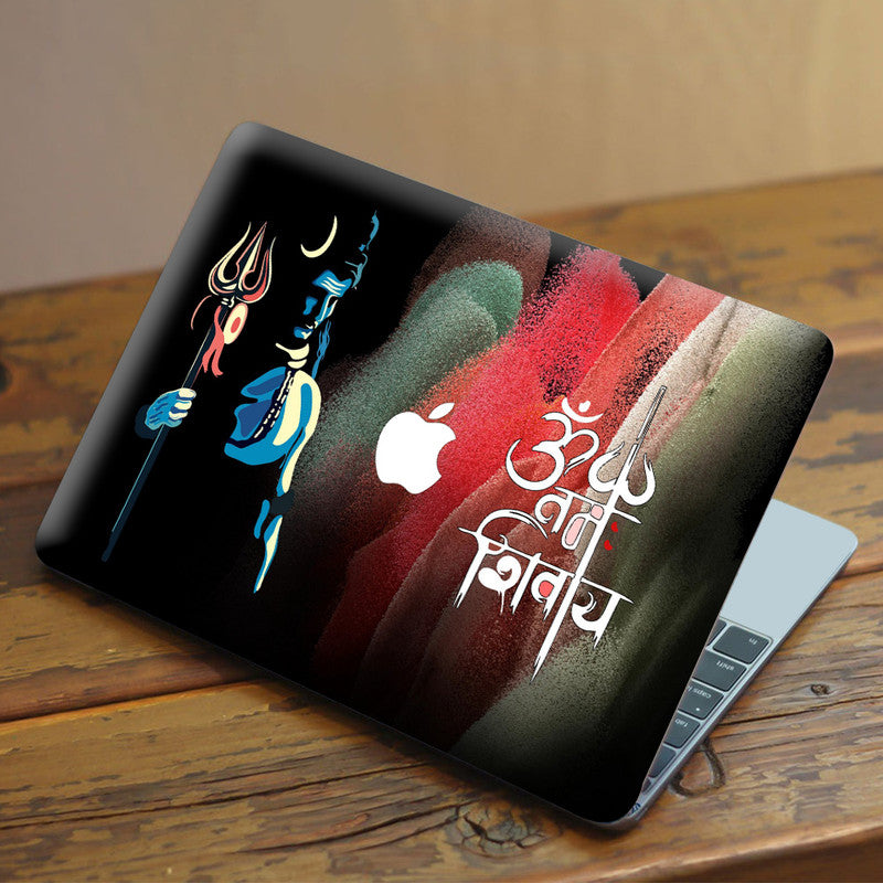 Laptop Skin for Apple MacBook - Om Namah Shivay Multicolour Icing Desi ...