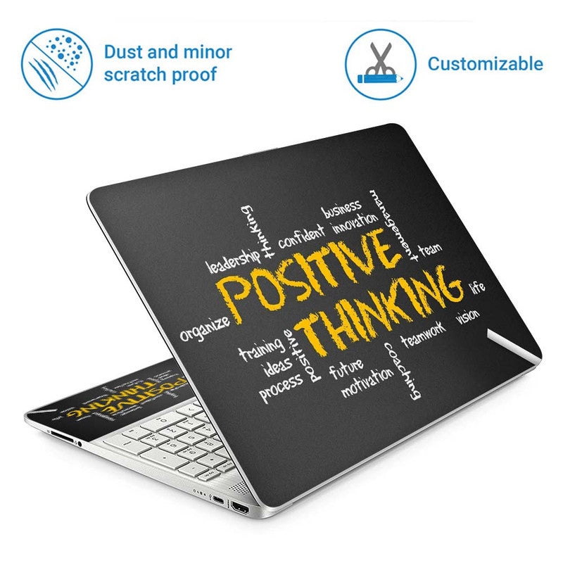 Full Panel Laptop Skin - Positive Thinking – SkinsLegend