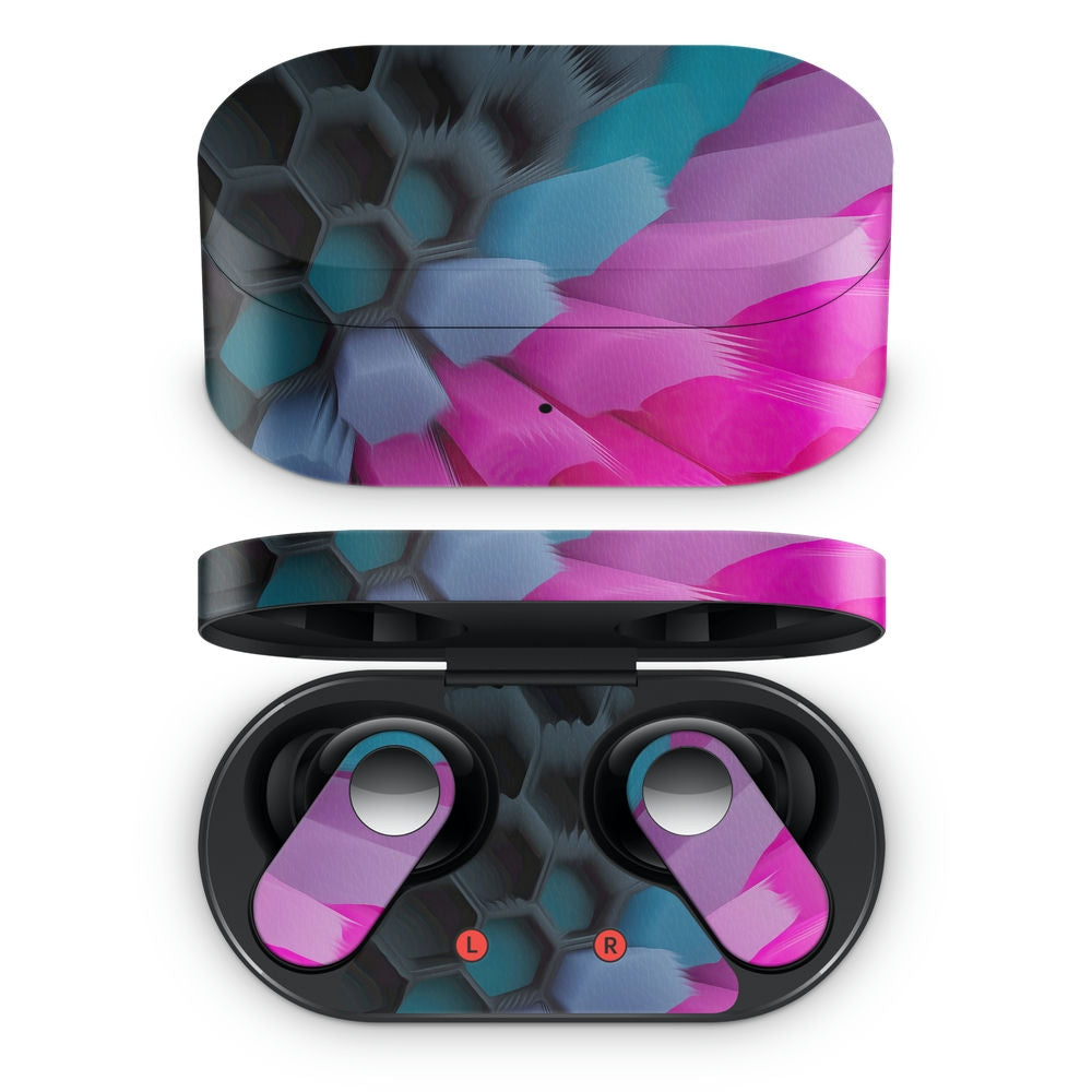 Enhance Your Oneplus Nord Buds with Megenta Mesh Earbud Skin | SkinsLegend
