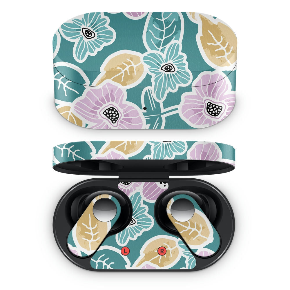 Enhance Your Oneplus Nord Buds with Pink Flower Leaves Abstract Earbud ...