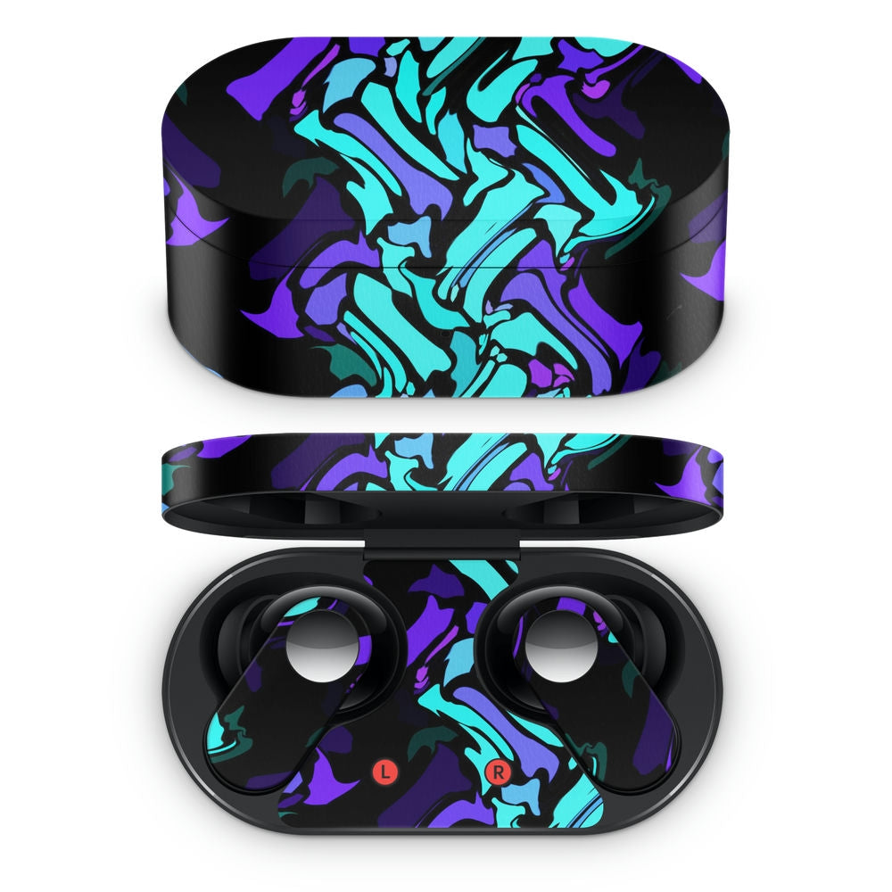 Enhance Your Oneplus Nord Buds with Neon Cyan Black Earbud Skin ...