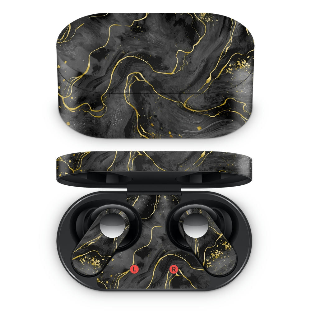 Enhance Your Oneplus Nord Buds with Golden Effect on Black Marble ...