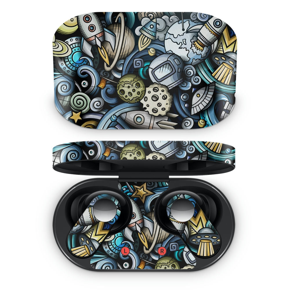 Enhance Your Oneplus Nord Buds with Space Doodle Earbud Skin | SkinsLegend