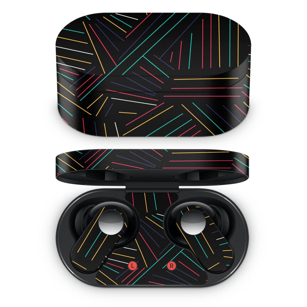 Enhance Your Oneplus Nord Buds with Neon Lines Earbud Skin | SkinsLegend