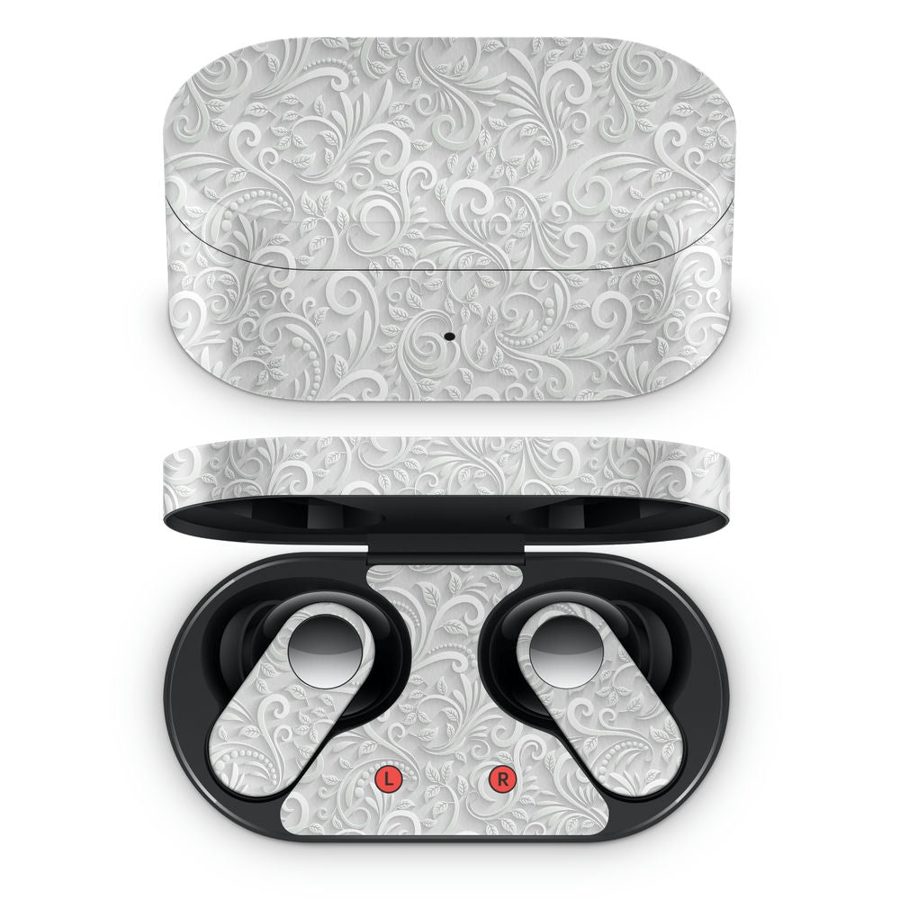 Enhance Your Oneplus Nord Buds with White 3D Floral Earbud Skin ...