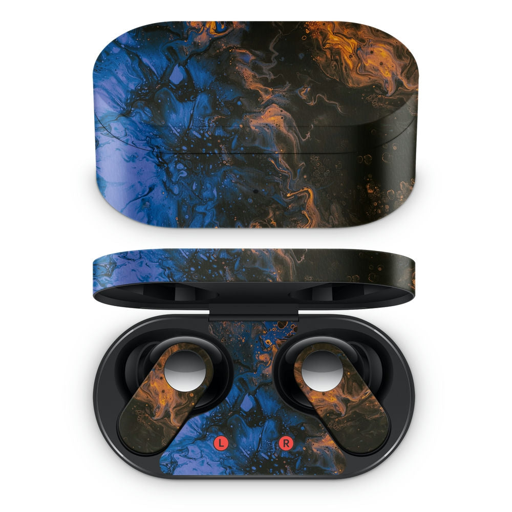 Enhance Your Oneplus Nord Buds with Blue Yellow Stroke Art Earbud Skin ...