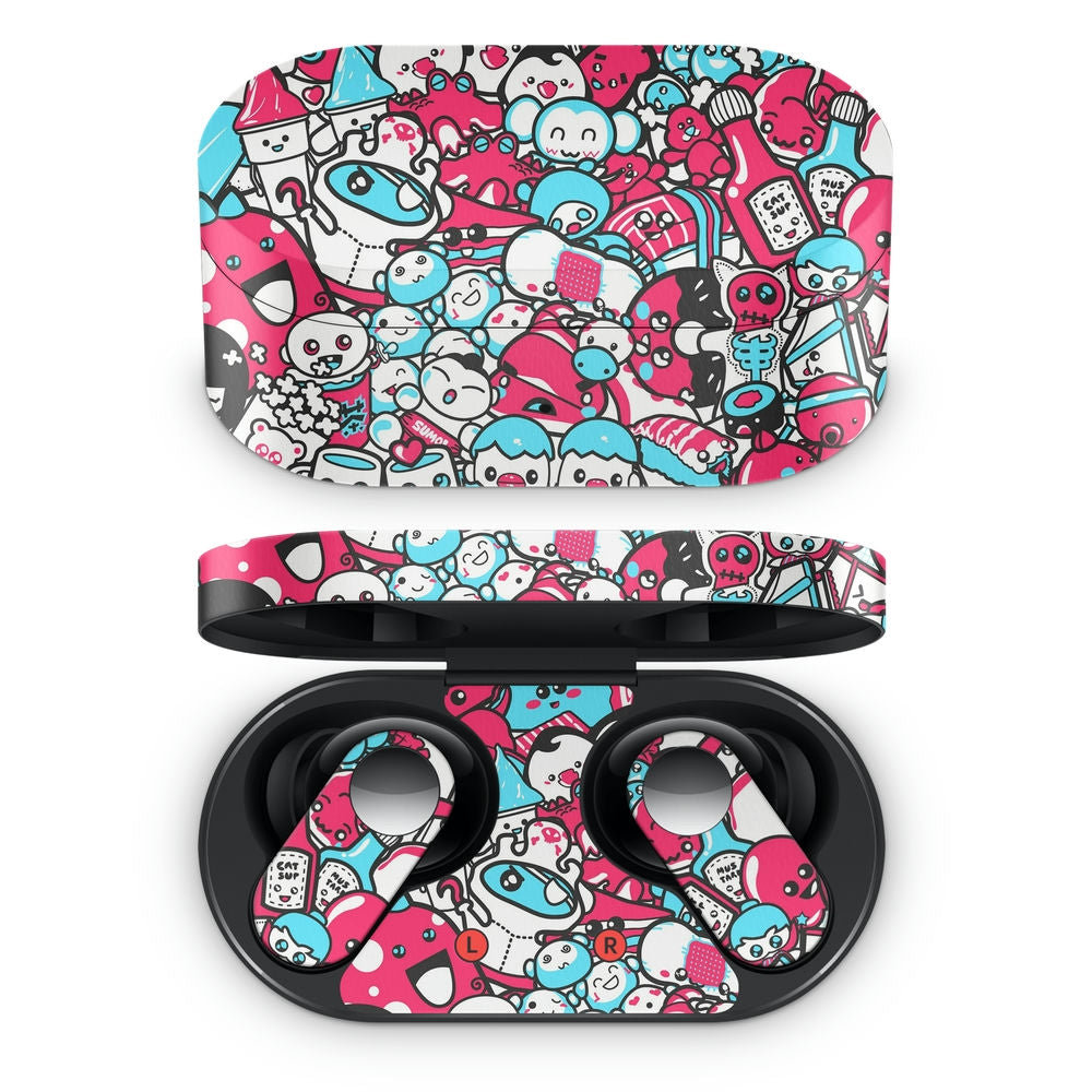 Enhance Your Oneplus Nord Buds with Red Blue Faces Earbud Skin ...