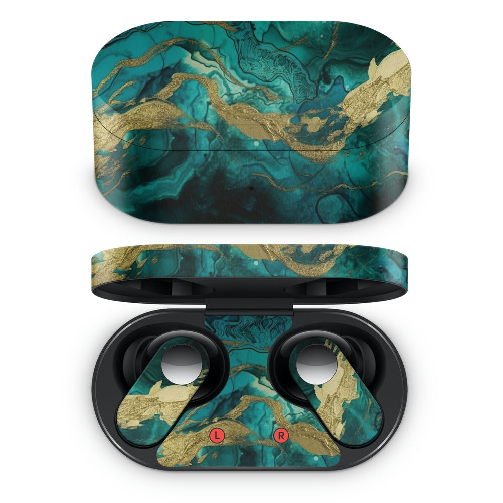 Enhance Your Oneplus Nord Buds with Decorative Mramor Blue Golden ...