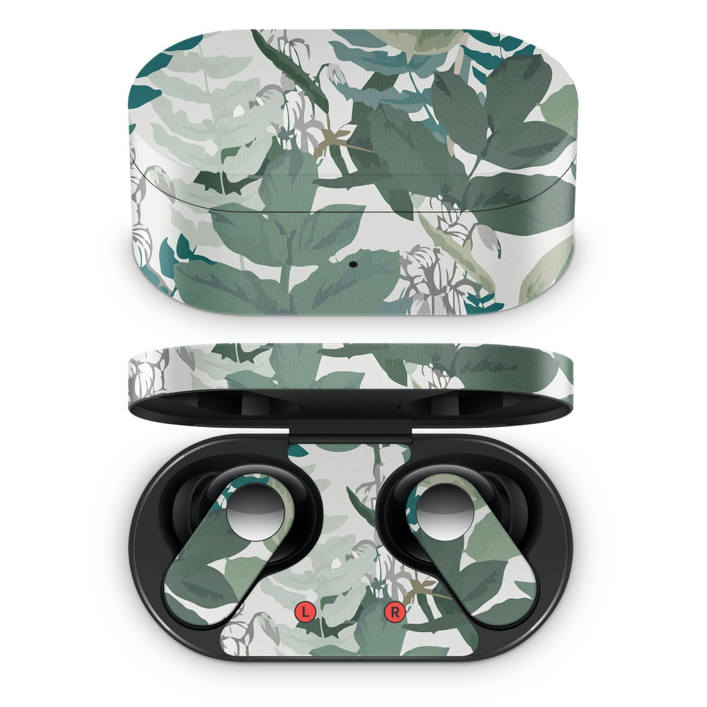 Enhance Your Oneplus Nord Buds with Green Painted Leaves Art Earbud ...