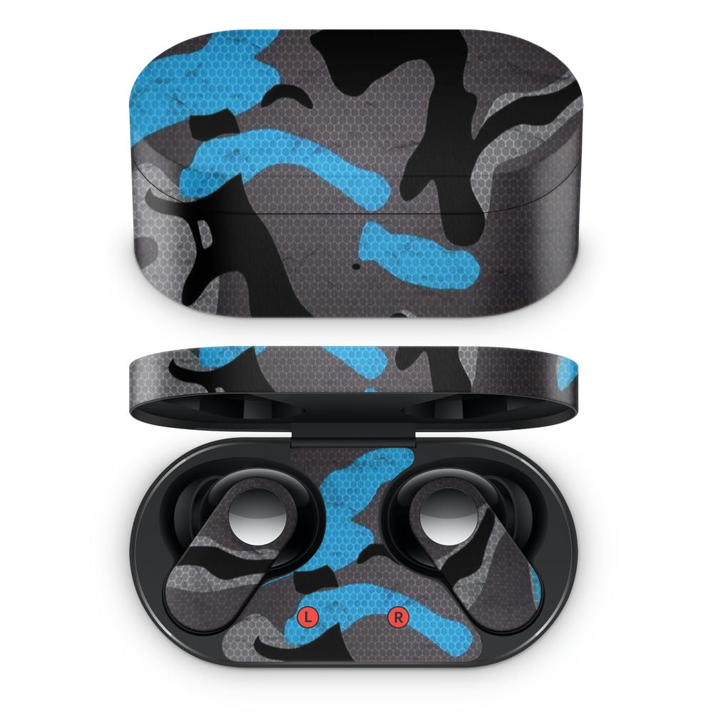 Enhance Your Oneplus Nord Buds with Cyan Black Camouflage Earbud Skin ...