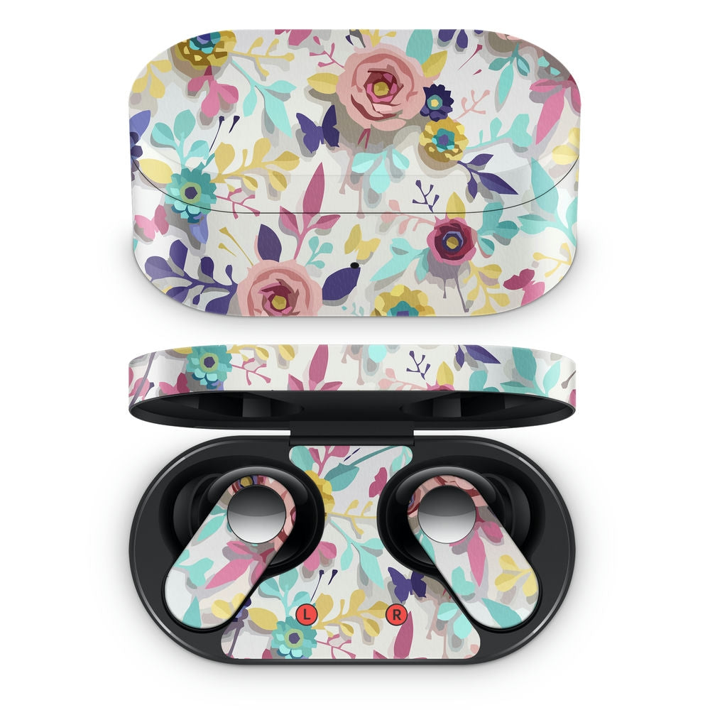 Enhance Your Oneplus Nord Buds with Embossed Pink Flower Art Earbud ...