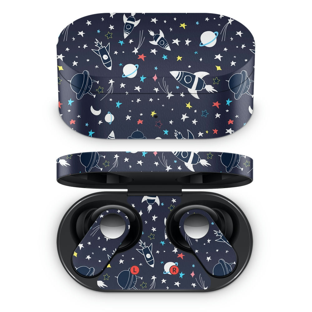 Enhance Your Oneplus Nord Buds with Space Symbol Drawing on Black ...