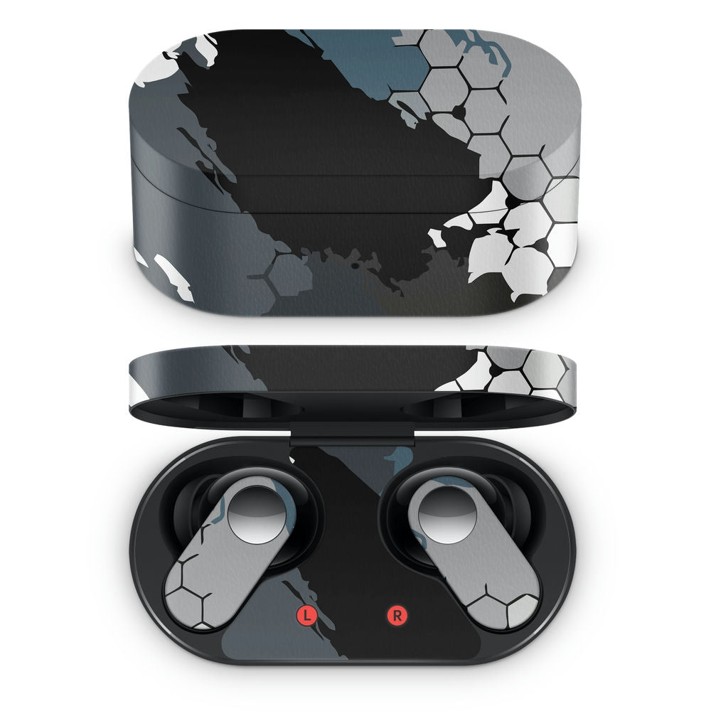 Enhance Your Oneplus Nord Buds with Black Grey Honeycomb Art Earbud ...