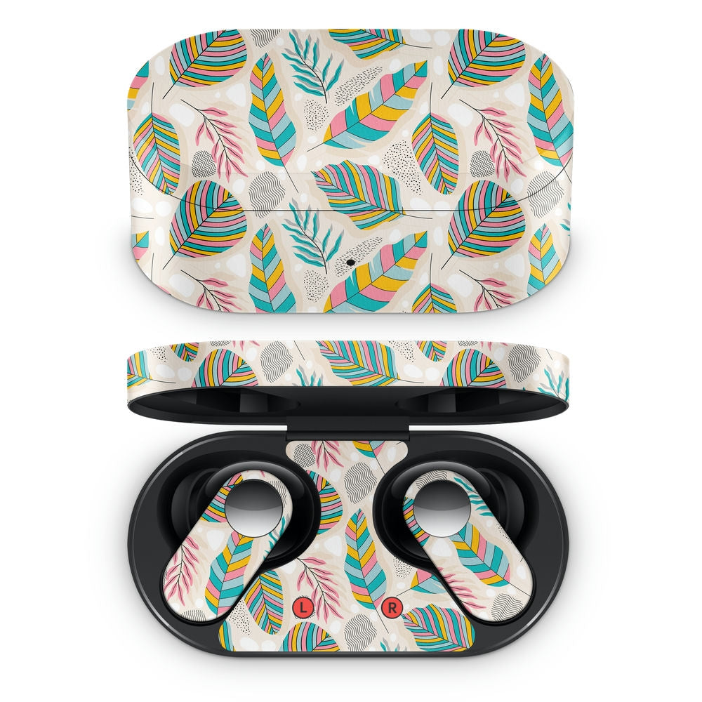 Enhance Your Oneplus Nord Buds with Multicolor Leaves on Cream Shaded ...
