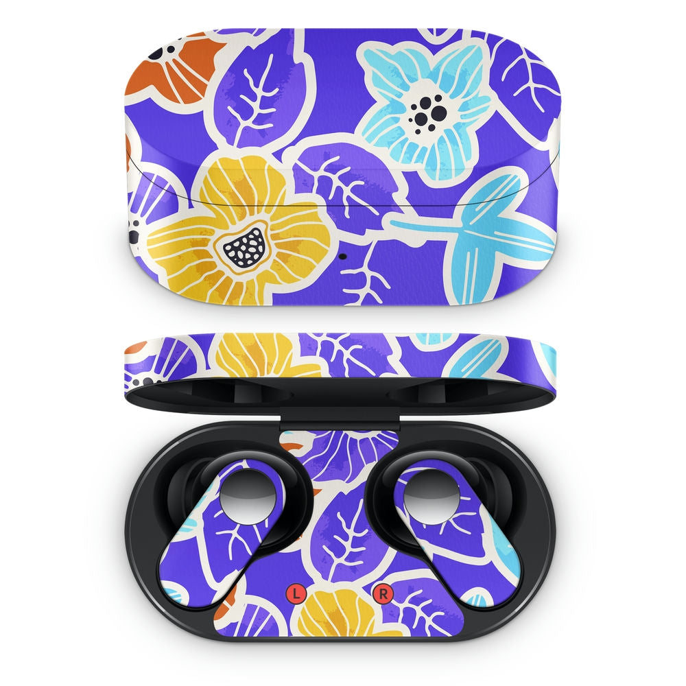 Enhance Your Oneplus Nord Buds with Blue Leaves Flower Abstract Earbud ...