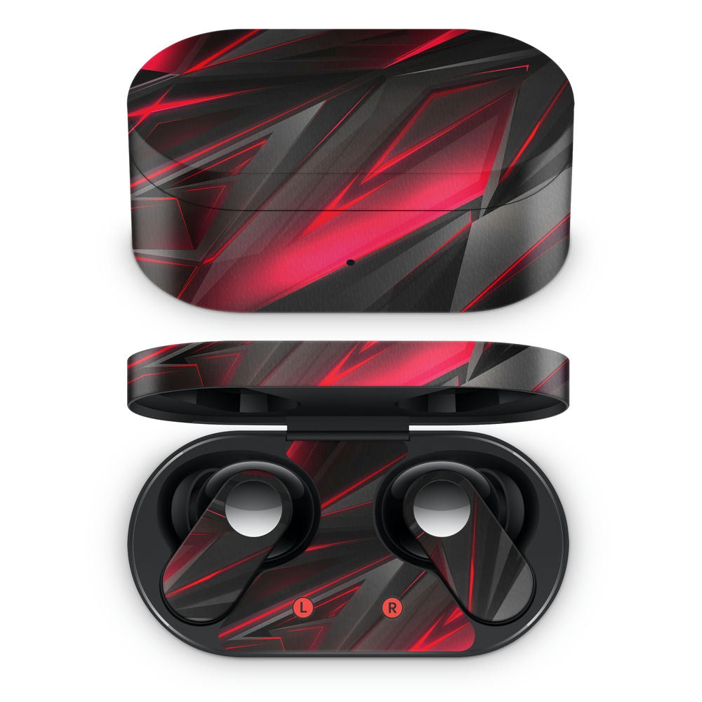 Enhance Your Oneplus Nord Buds with Black Red 3D Pattern Earbud Skin ...