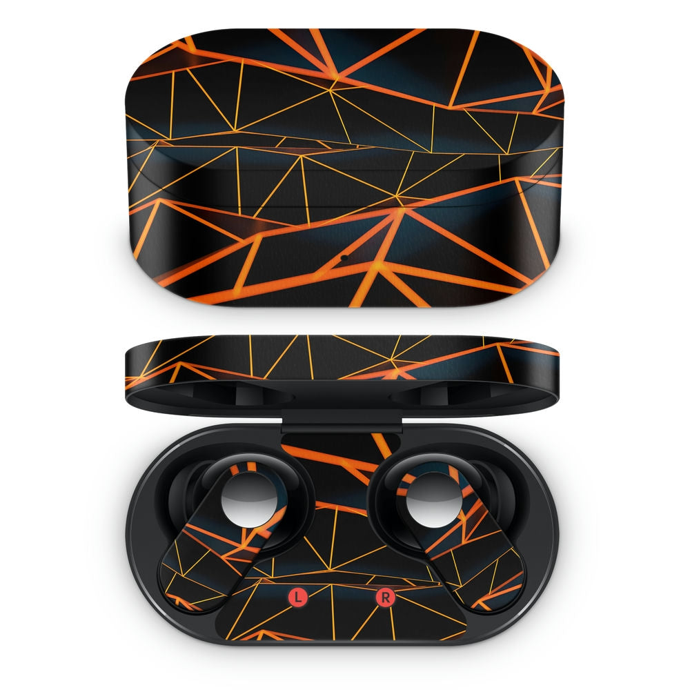 Enhance Your Oneplus Nord Buds with Orange Triangle Art Earbud Skin ...