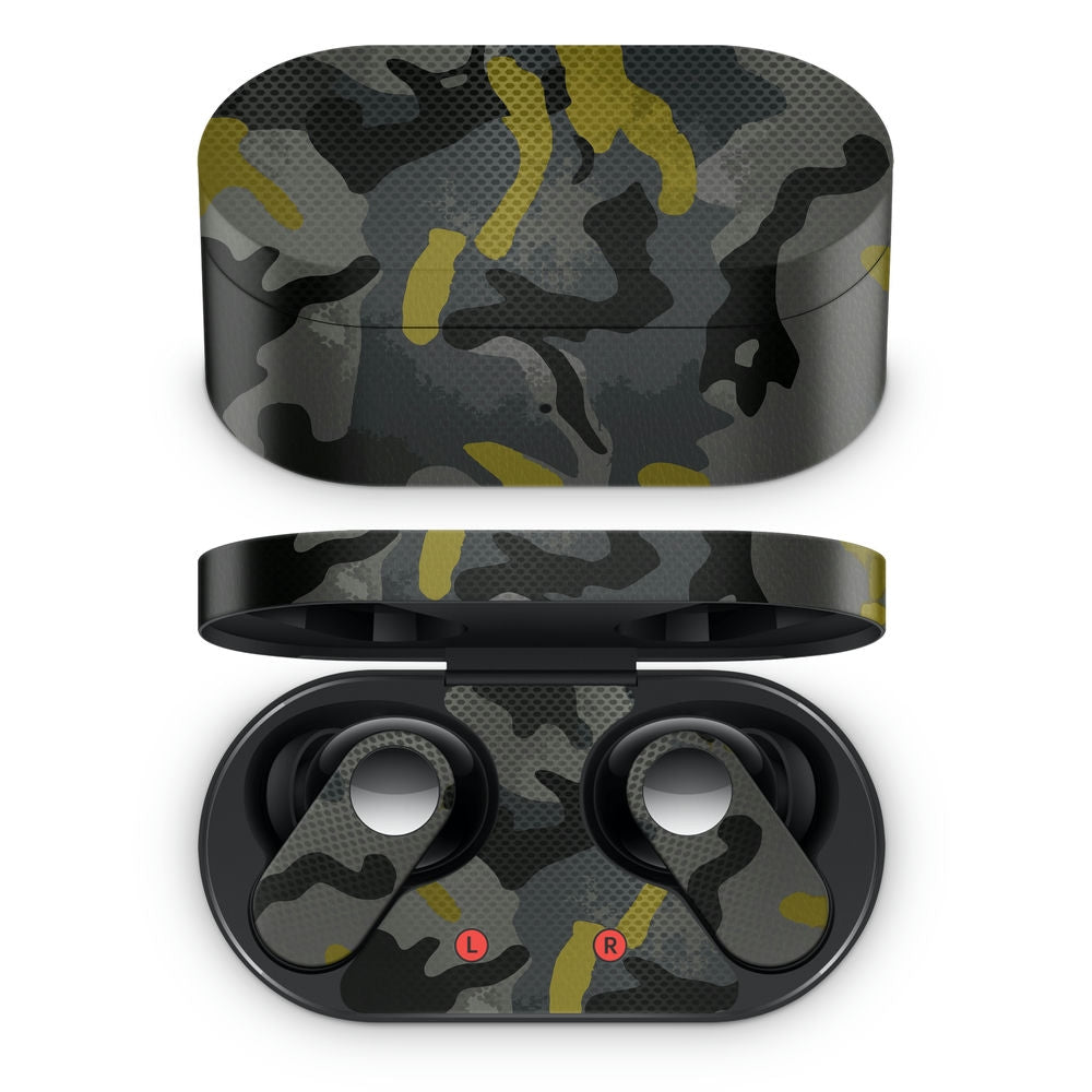 Enhance Your Oneplus Nord Buds with Camouflage Black Pattern Earbud ...