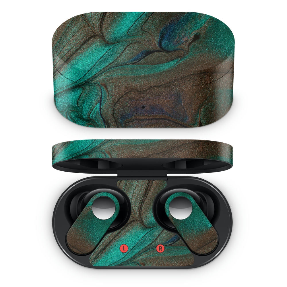 Enhance Your Oneplus Nord Buds with Green Brown Dusty Design Earbud ...
