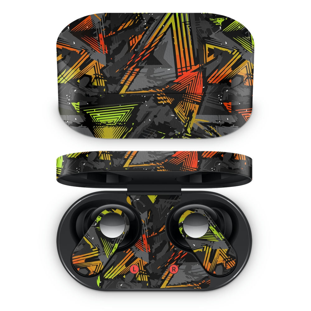 Enhance Your Oneplus Nord Buds with Neon Graffiti Triangle Earbud Skin ...