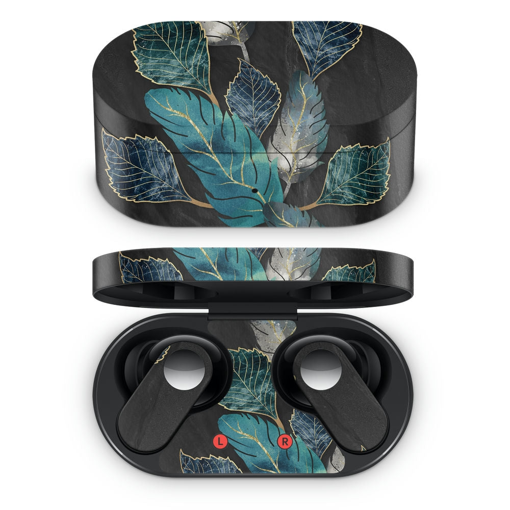 Enhance Your Oneplus Nord Buds with Greenish Metal Leaves Earbud Skin ...